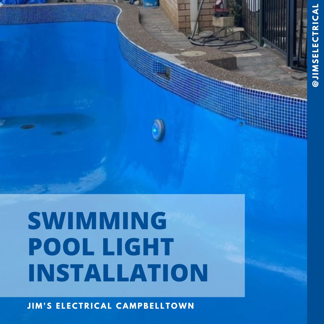 Swimming Pool Light Installation