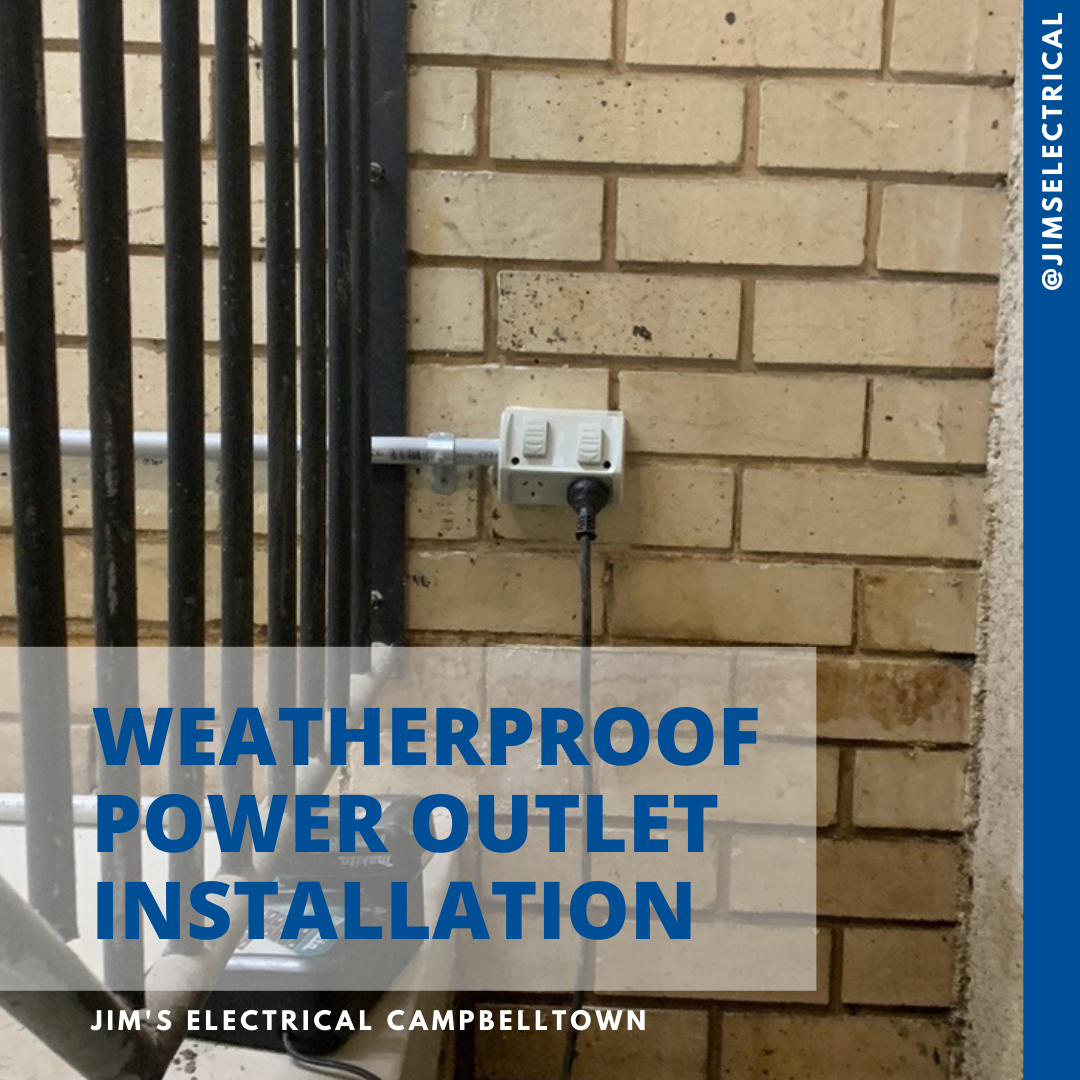 Weatherproof Power Outlet Installation