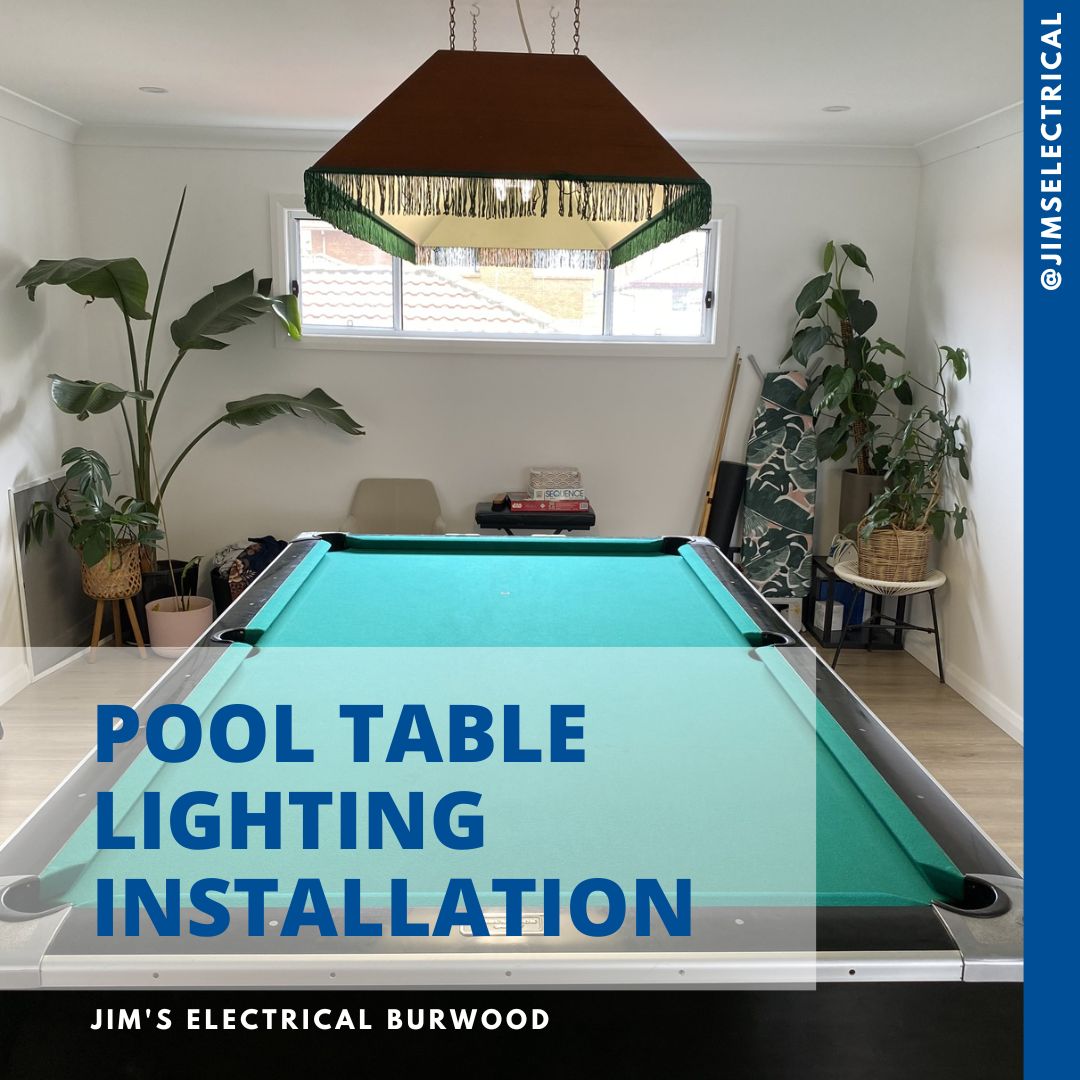 Pool Table Light Installation