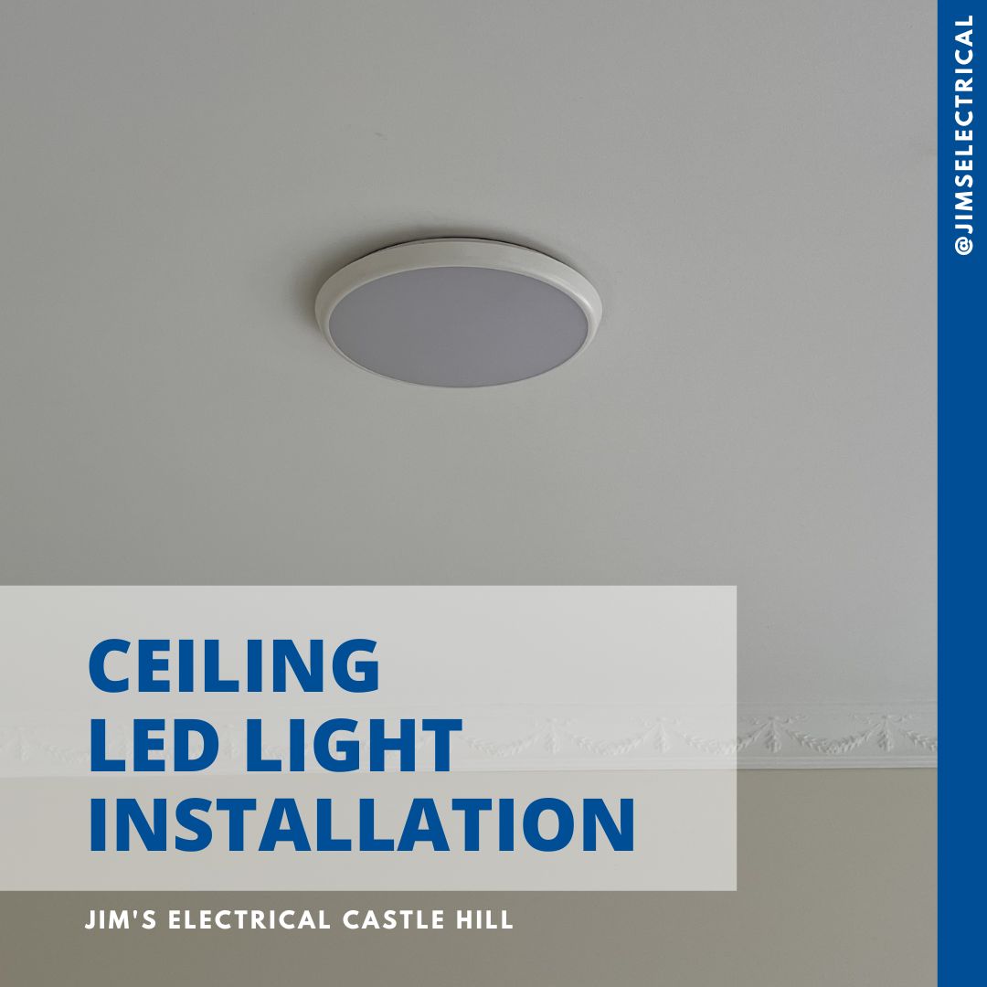Ceiling Led Light Installation