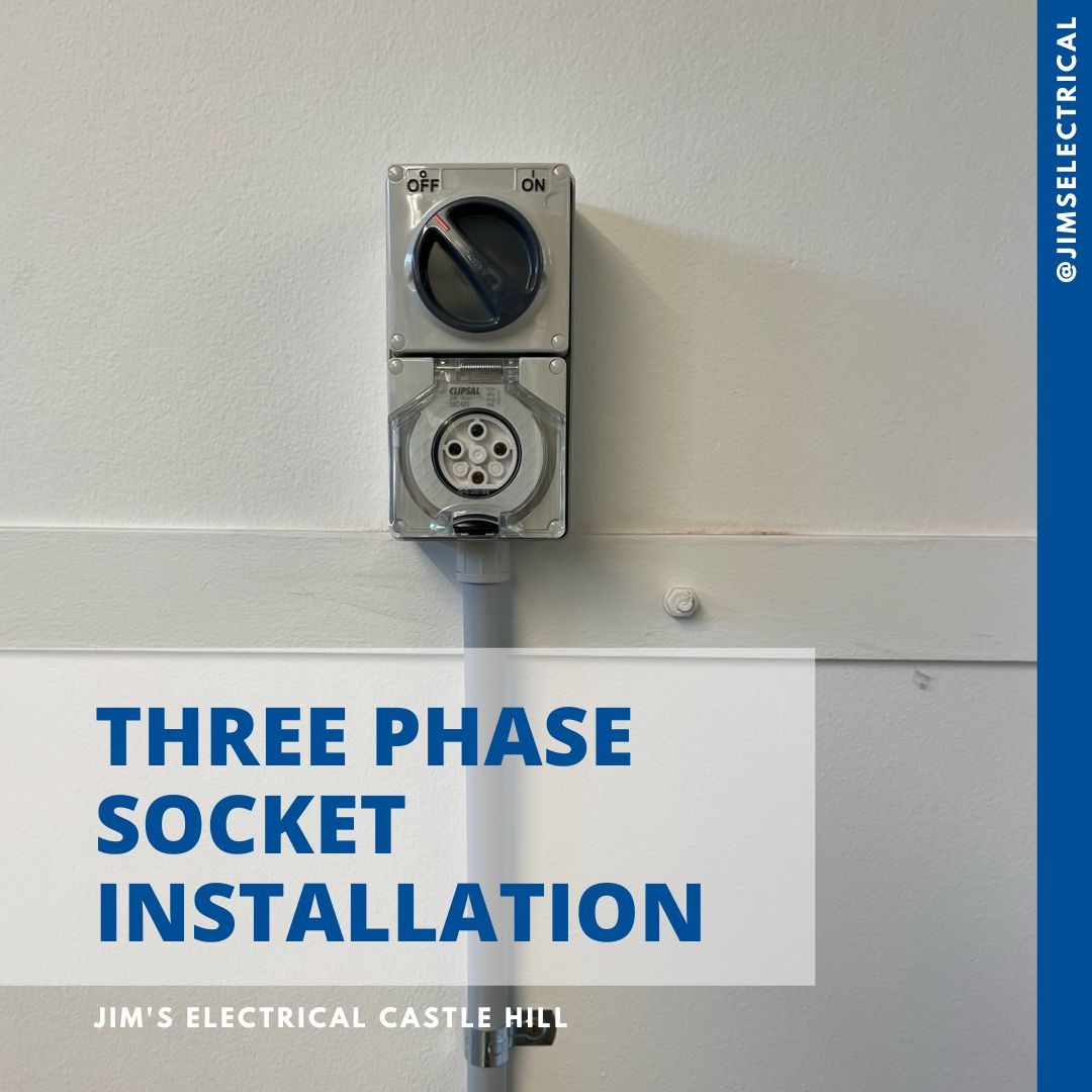 Three Phase Socket Installation