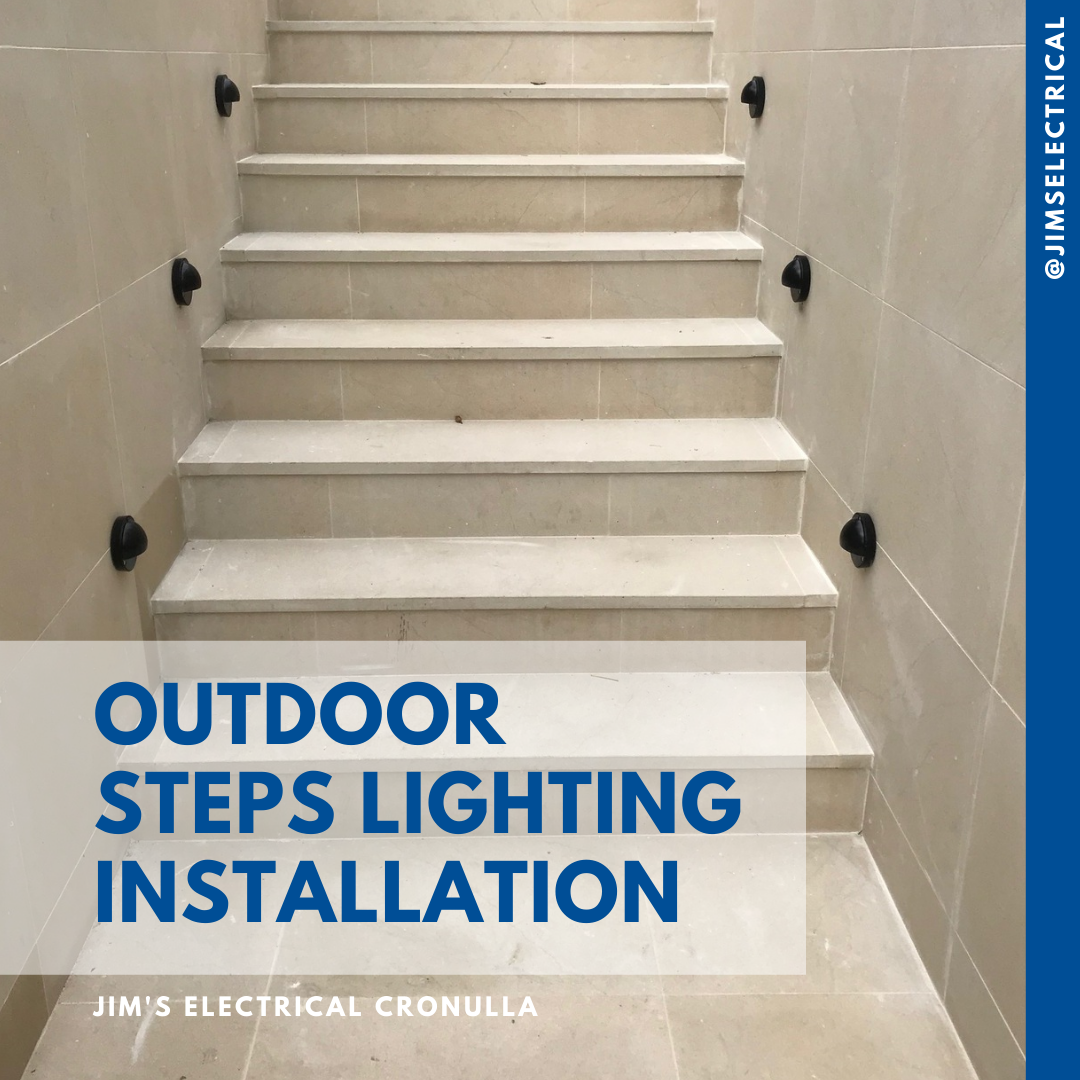 Outdoor Steps Lighting Installation