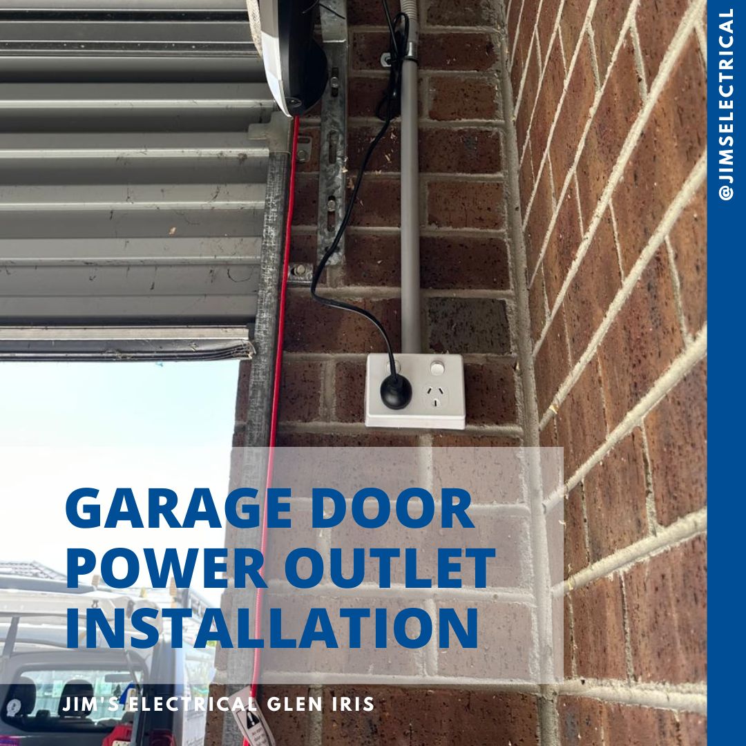 Garage Door Power Outlet Installation