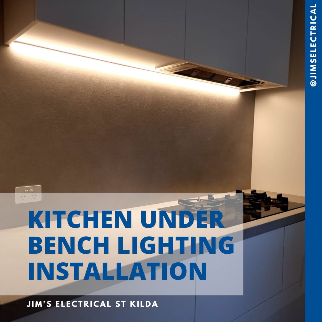 Under Bench Kitchen Lighting Installation